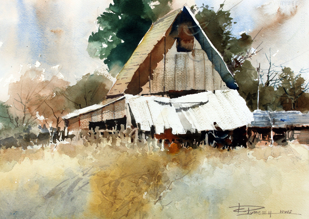 Storage Unit - ¼ Sheet Original Watercolor – Carl Purcell Art